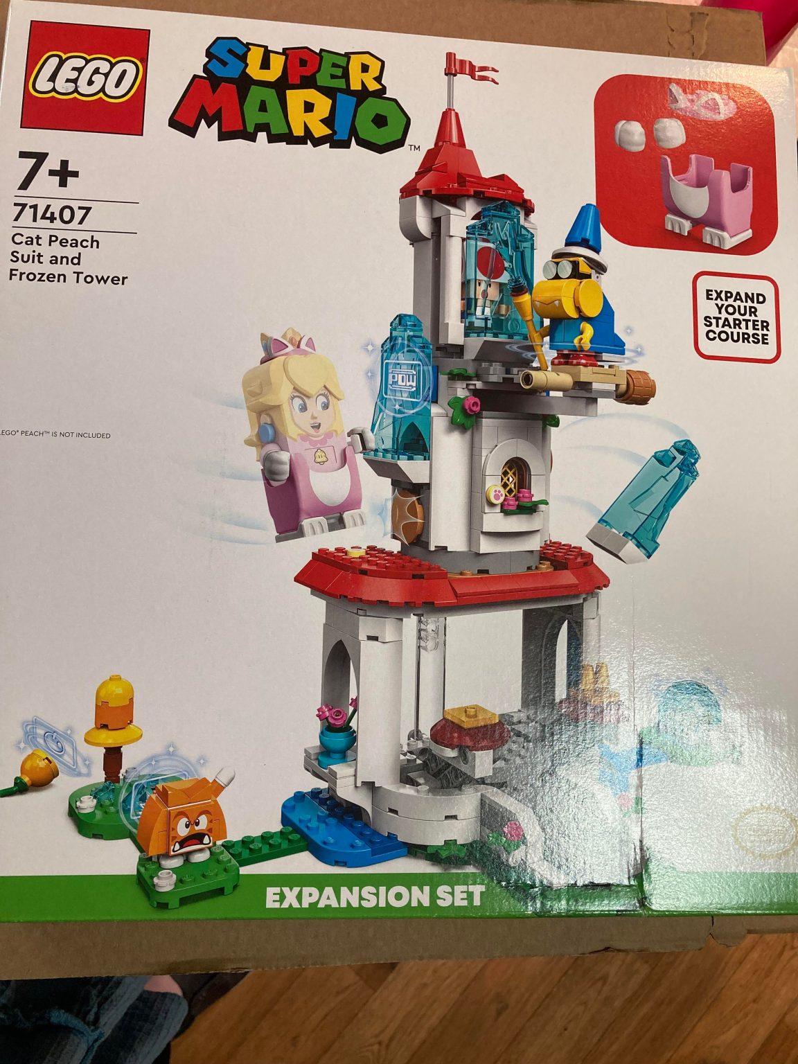 Lego Mario Cat Peach Suit Frozen Tower Set (71407) From Game Review ...